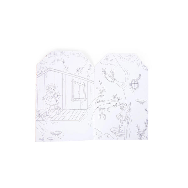 Malebog med 145 stickers fra Moulin Roty - 642576. – Gyngehesten